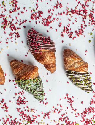 Mini Chocolate Dipped Croissants Recipe