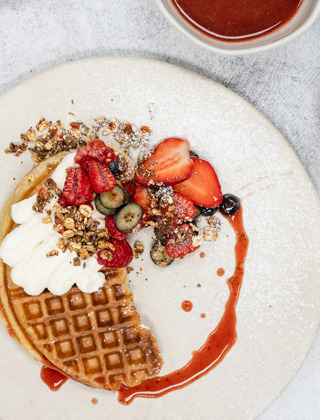 Mixed Berries & Cream Croffle Recipe